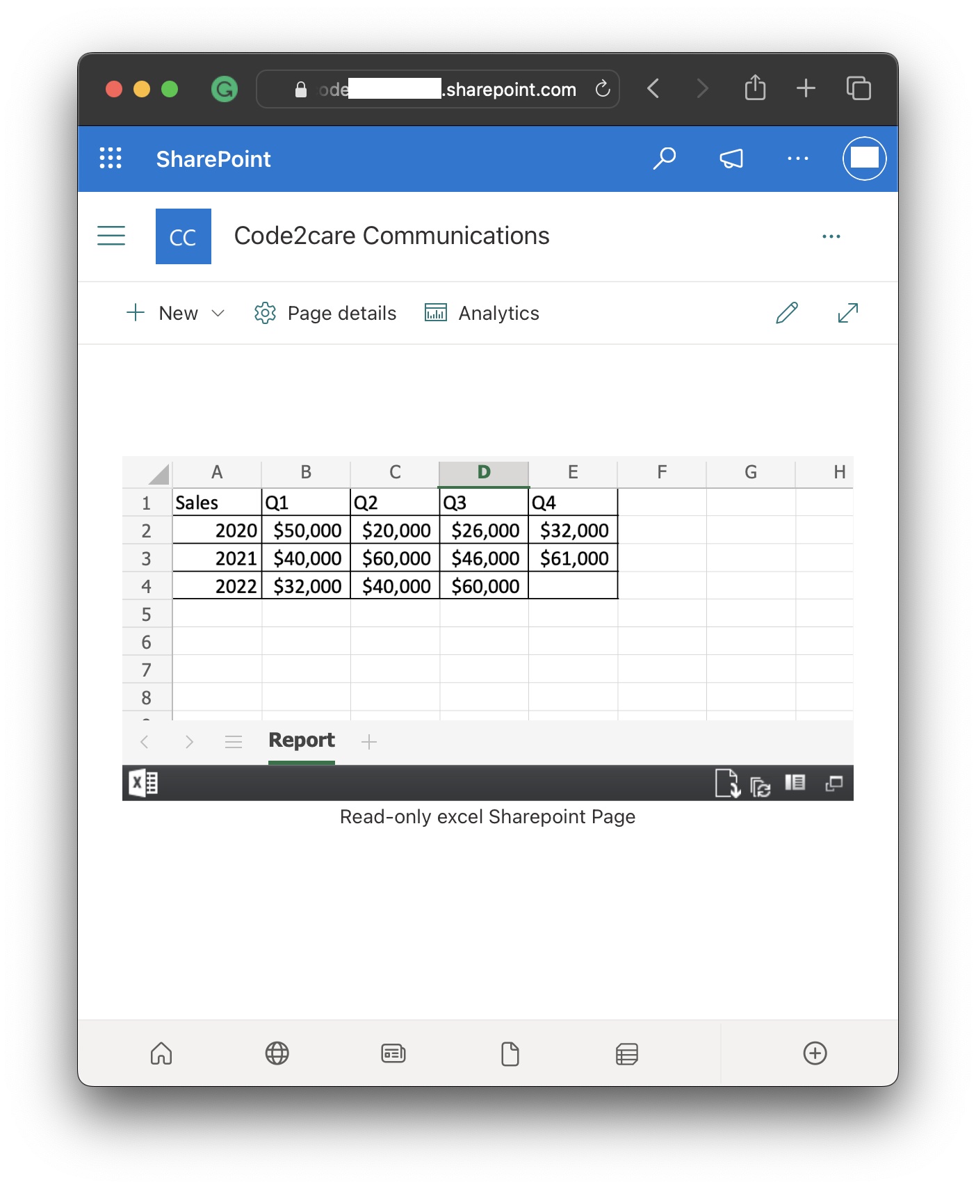 How To Display Excel Spreadsheet On SharePoint Site Code2care